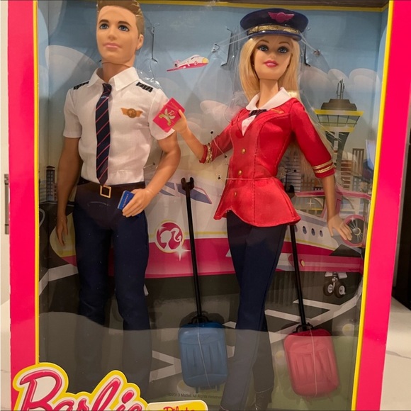 Barbie | Toys | Flight Attendant And Pilot Barbie And Ken | Poshmark